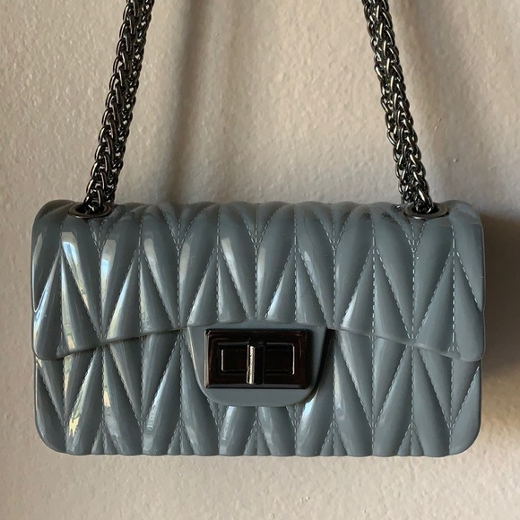 Miniso | Bags | Miniso Jelly Gray Mini Chain Bag | Poshmark